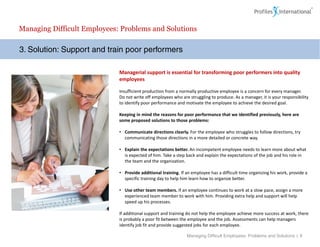 Managing difficult employees | PDF