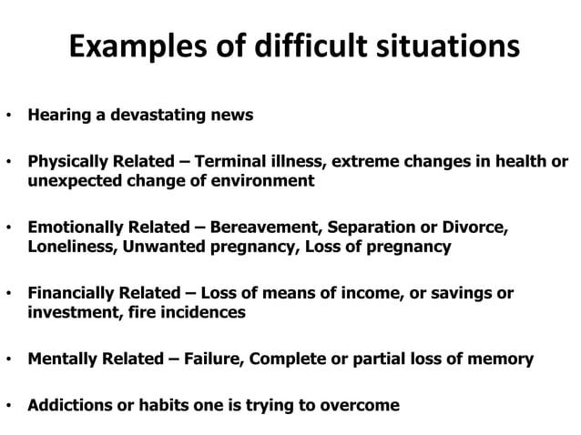 Managing Difficult Situations and People | PPTX | Mental Health ...