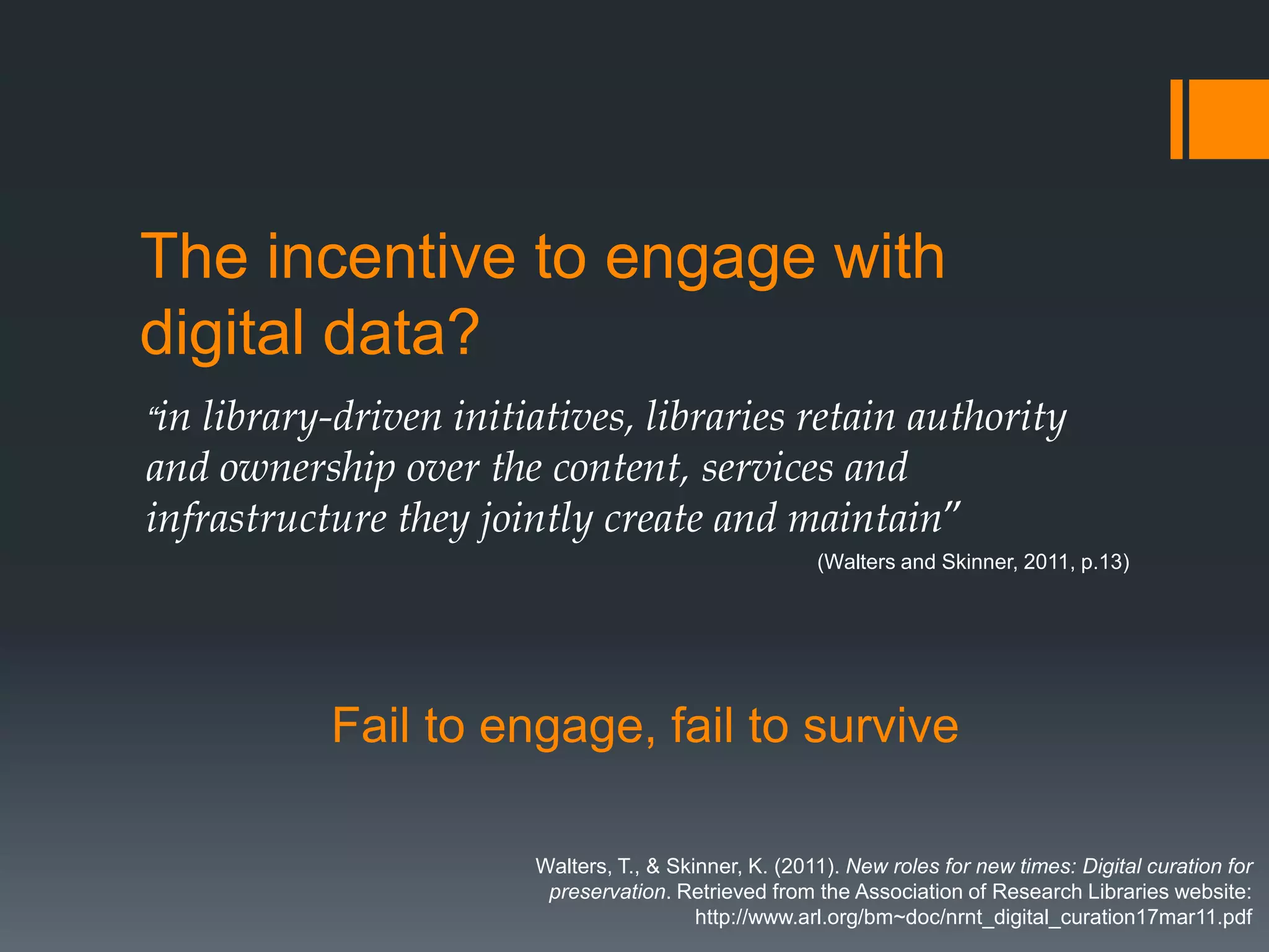 Managing the digital data deluge - special libraries | PPTX