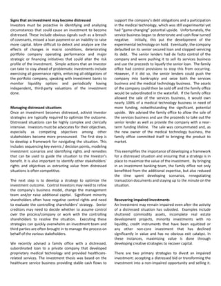 Managing distressed private equity and credit investments | PDF