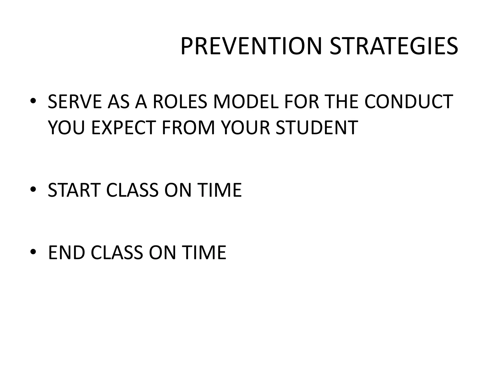 Managing distruptive classroom behavior | PPTX