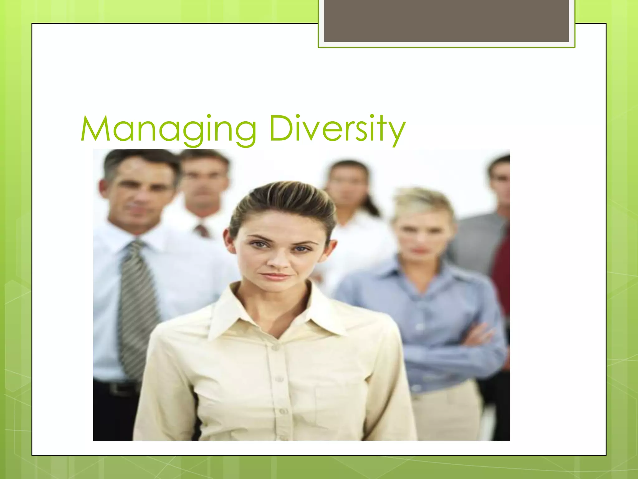 Managing diversity | PPTX