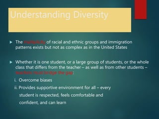 Managing Diversity in education classroom | PPT