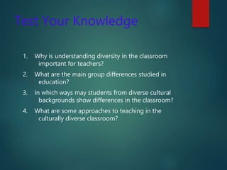 Managing Diversity in education classroom | PPT