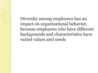 Managing diversity and cross cultural issues | PPTX