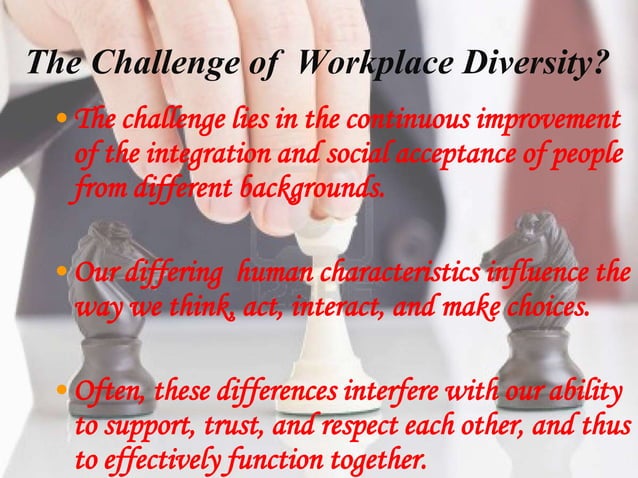 Managing diversity in the workplace | PPTX | Business | Business and Finance