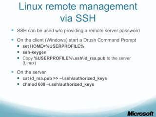 Managing Drupal on Windows with Drush | PPT