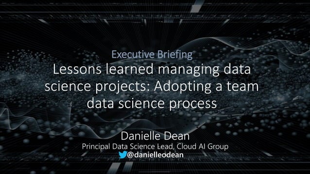 Managing Data Science Projects | PPT