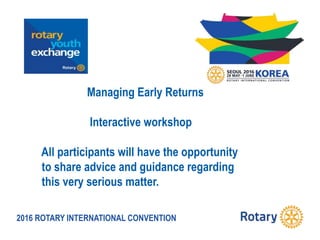 Managing early returns | PPT
