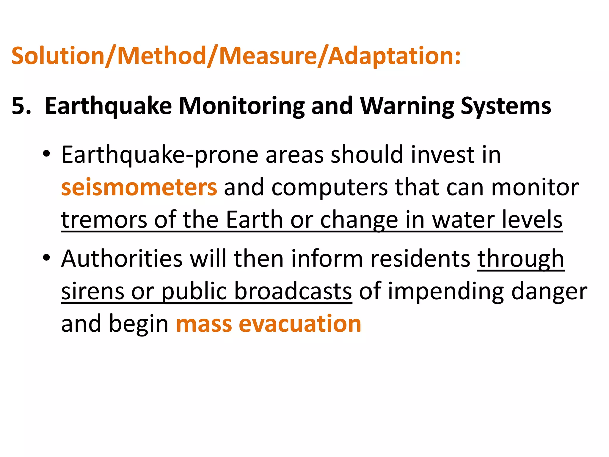 Managing Earthquakes | PPTX