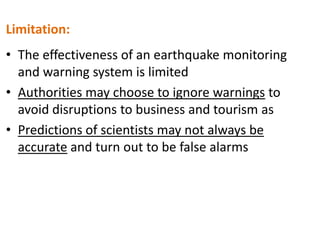 Managing Earthquakes | PPTX