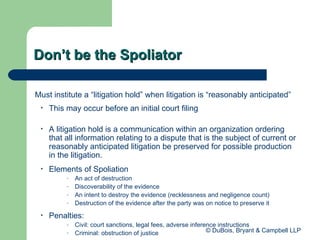 Managing Electronically Stored Information | PPT