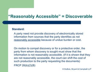 Managing Electronically Stored Information | PPT