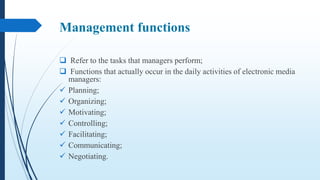 Managing electronic and digital media | PPTX