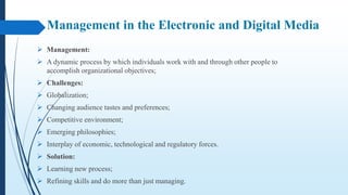 Managing electronic and digital media | PPTX