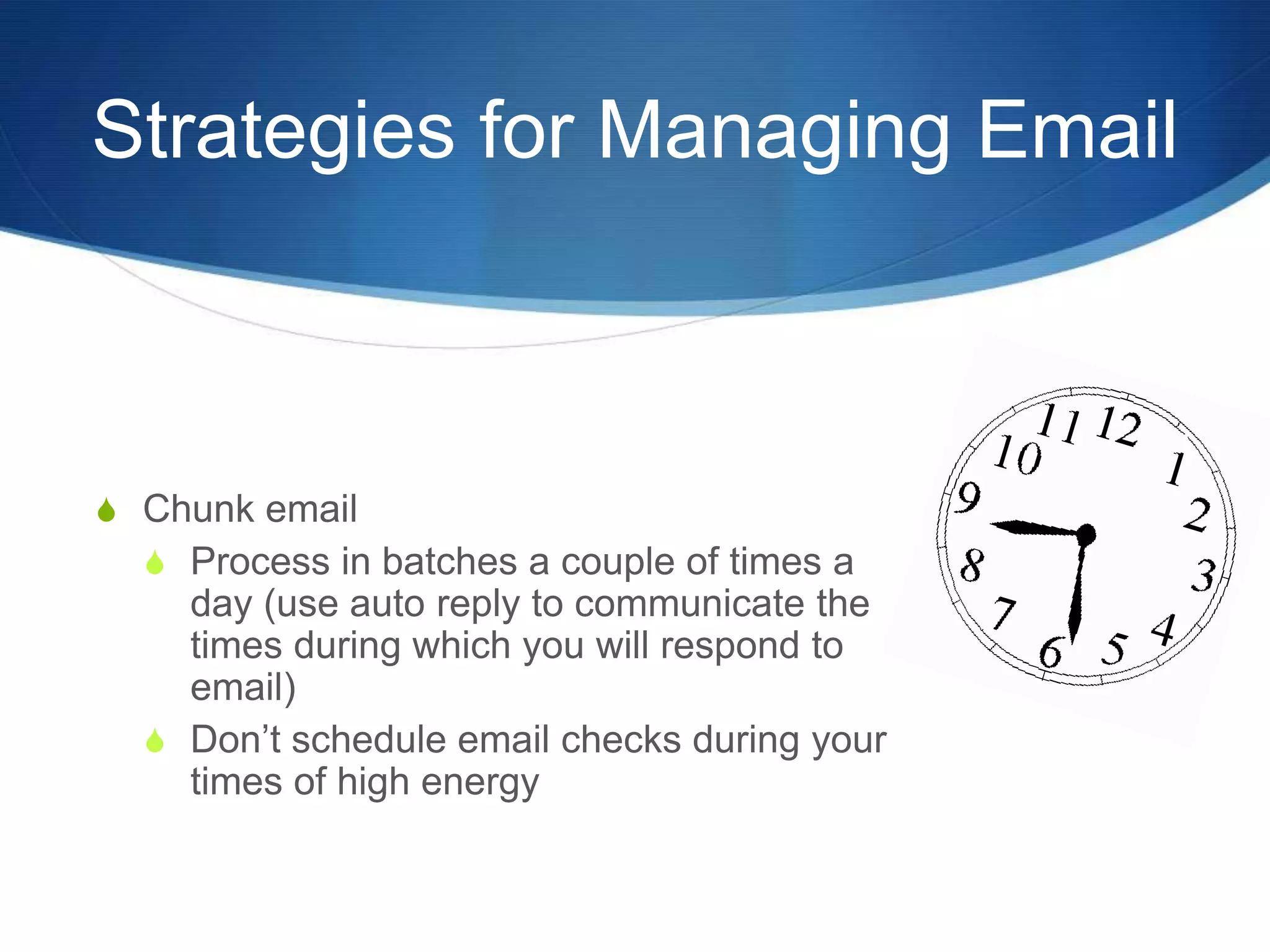 Managing email | PPTX | Email | Internet