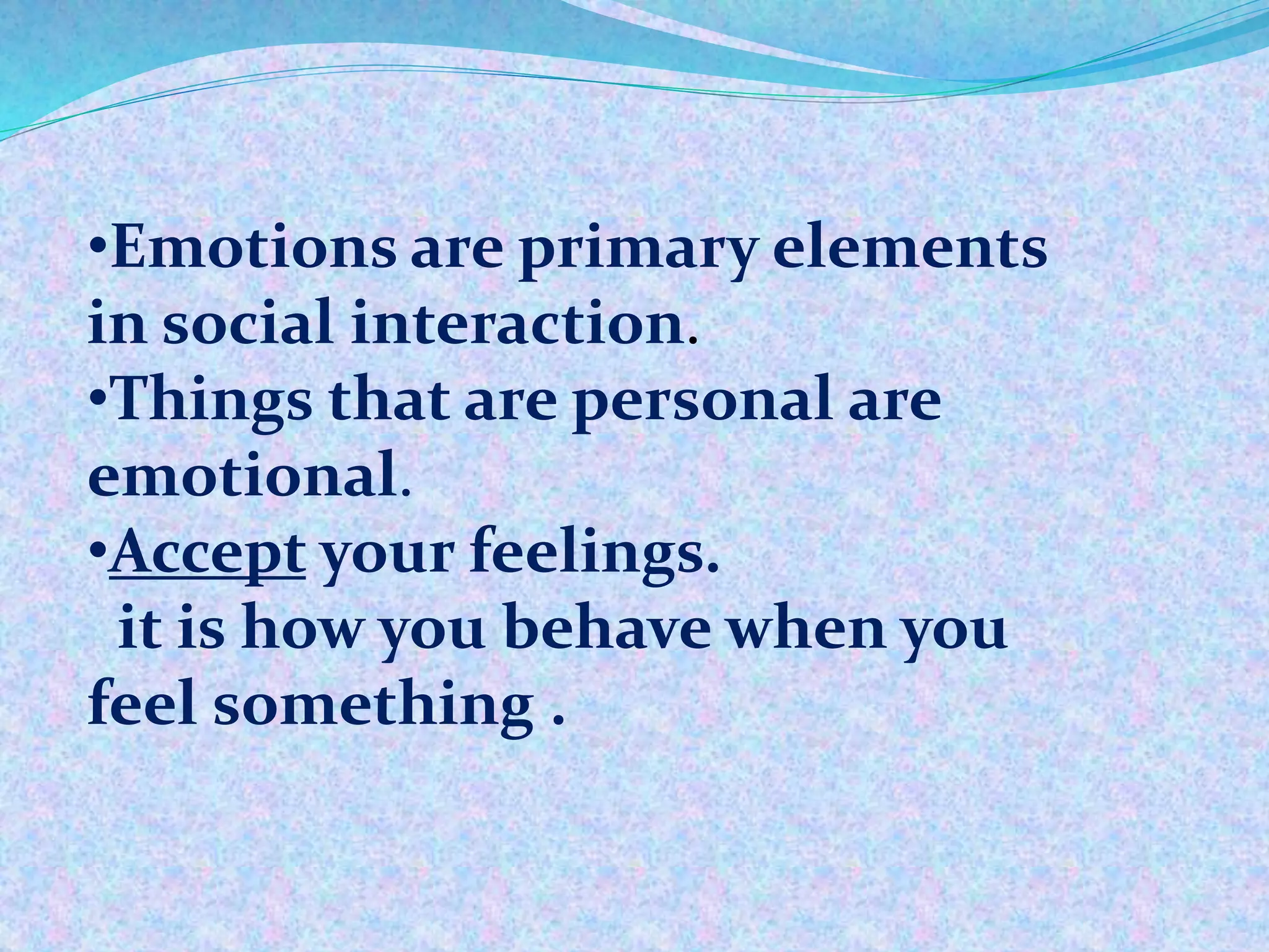 Managing emotions | PPTX