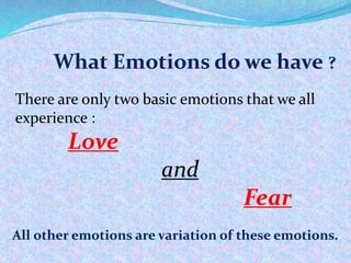 Managing emotions | PPTX
