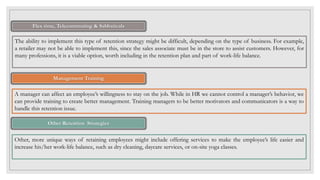 Managing employee motivation and retention | PPTX