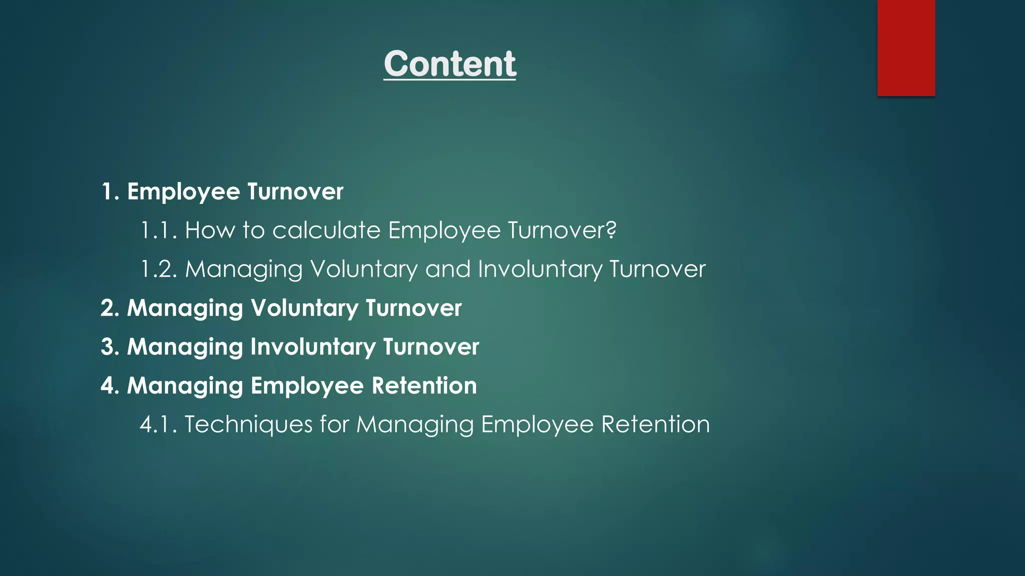 Managing employee turnover and retention | PDF