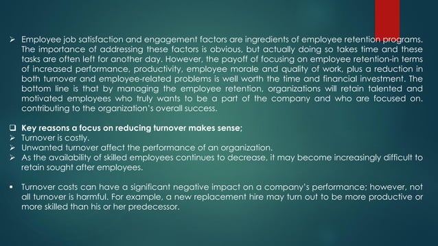 Managing employee turnover and retention | PDF | Human Resources | Business
