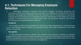 Managing employee turnover and retention | PDF