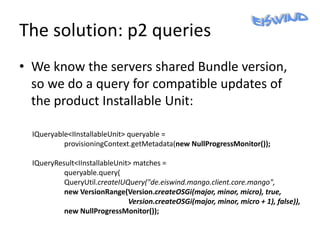 Managing enterprise client deployment with p2 | PPTX | Internet | Computing