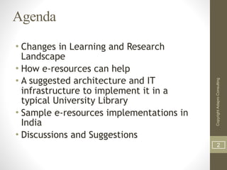 Managing eResources at Universities | PPT