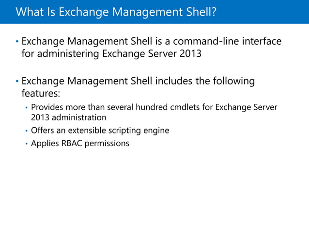 Managing exchange server 2013 | PPT