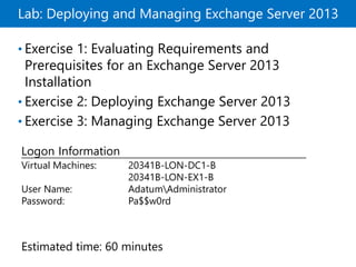 Managing exchange server 2013 | PPT