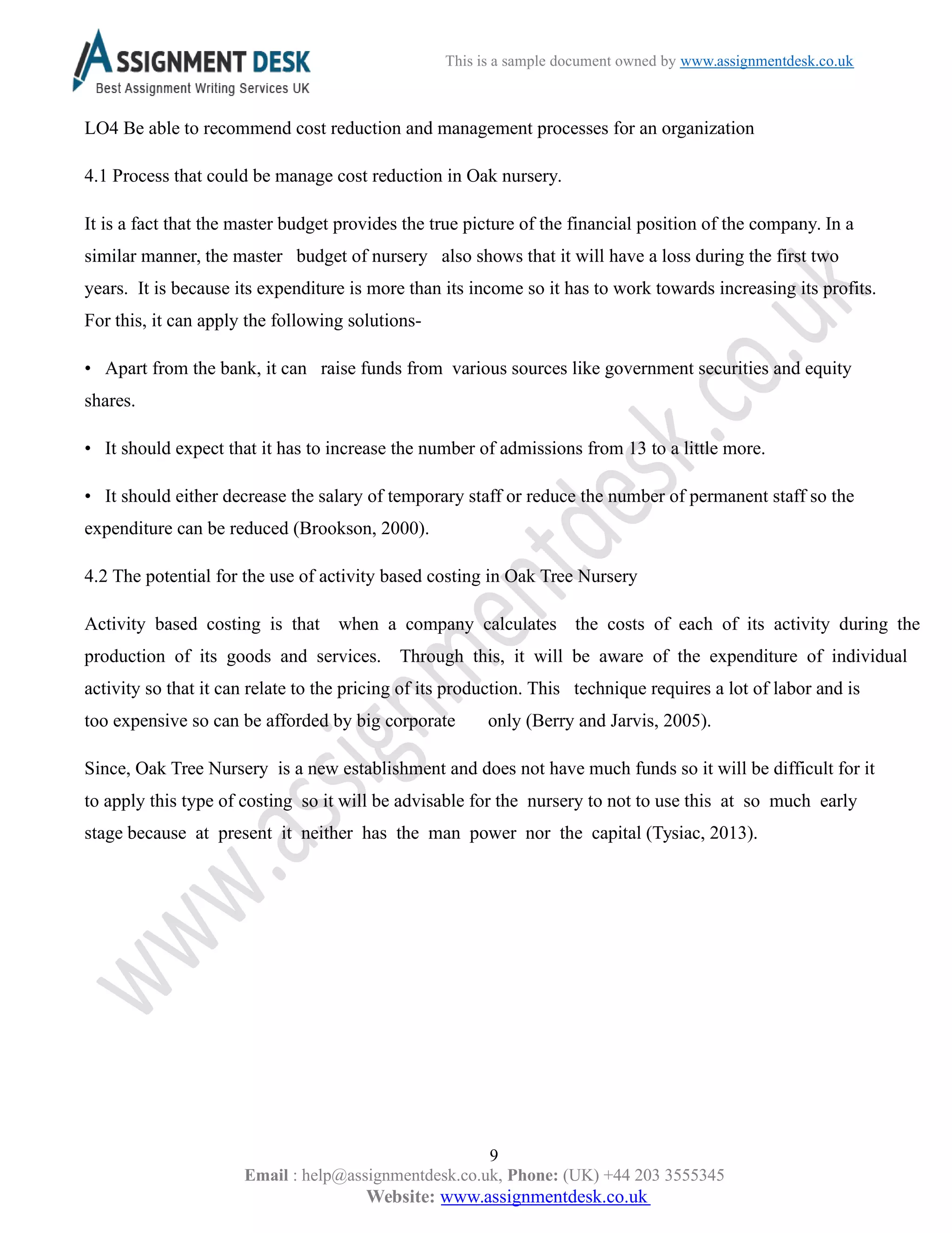 Managing Financial Principles and Techniques Assignment Sample | PDF