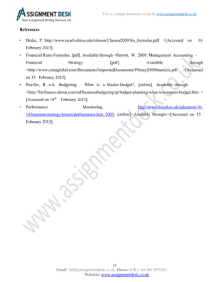 Managing Financial Principles and Techniques Assignment Sample | PDF