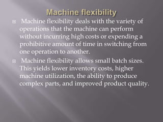 Managing flexibility in operations | PPTX | Business | Business and Finance