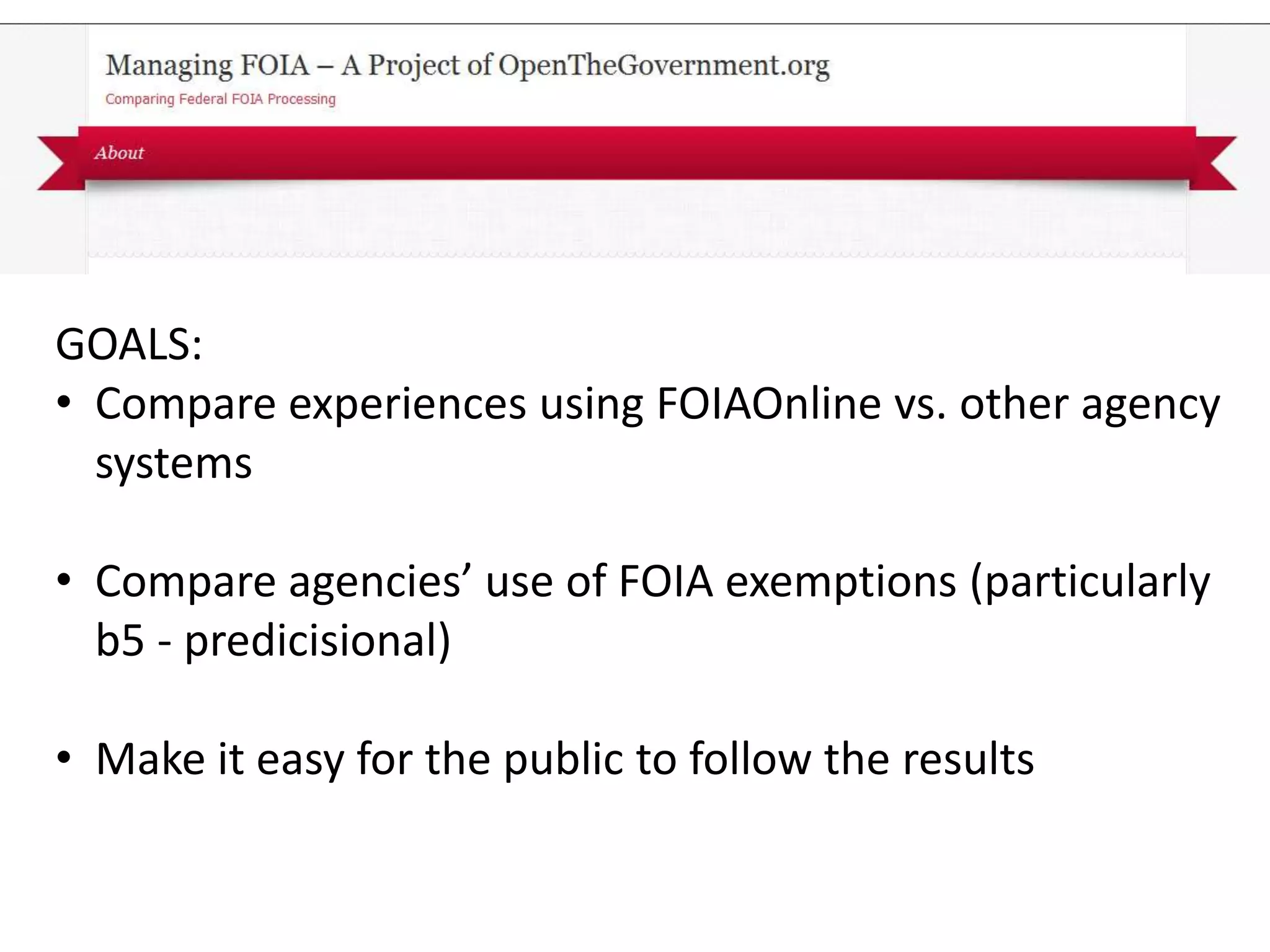Managing foia presentation | PPT