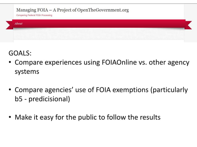 Managing foia presentation | PPT