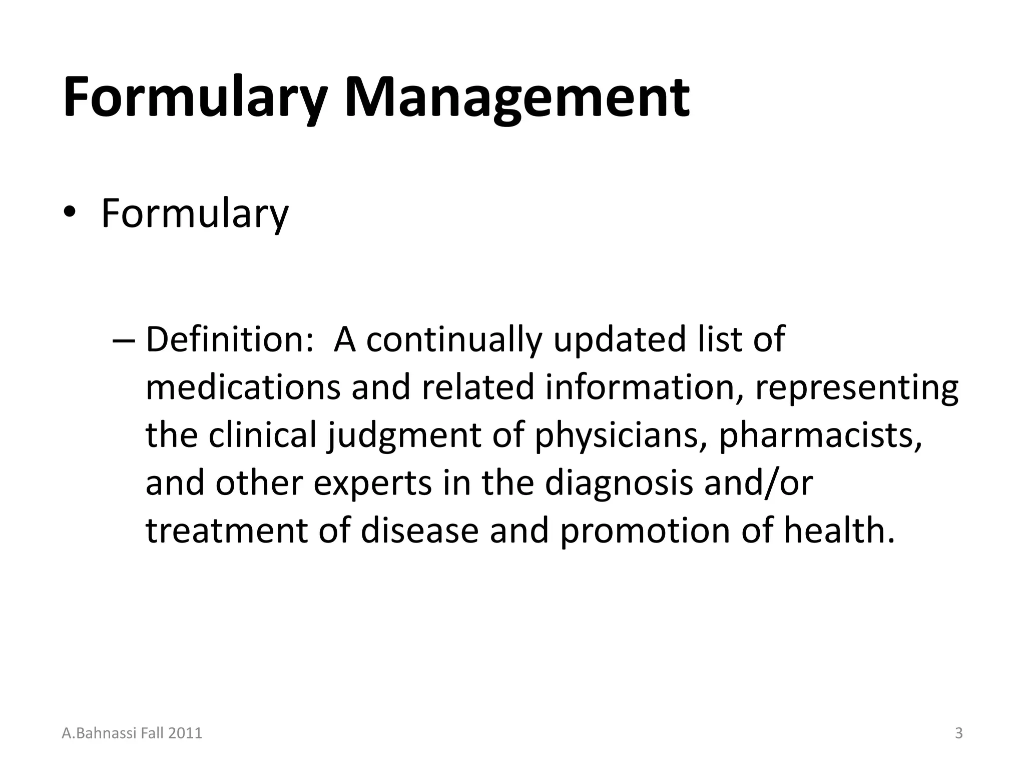 Pharmacy Practice: Managing Formularies | PDF