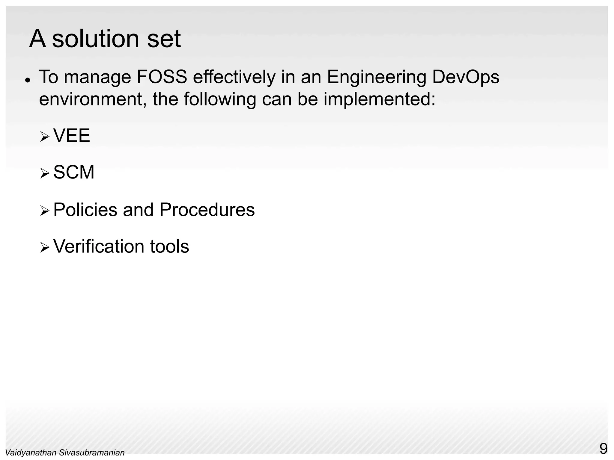 Managing FOSS in DevOps | PDF