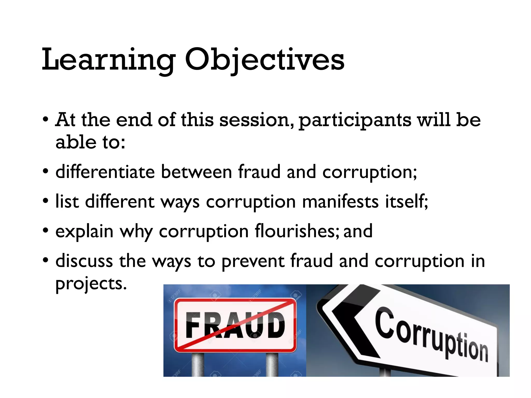 Managing Fraud and Corruption in Projects | PDF