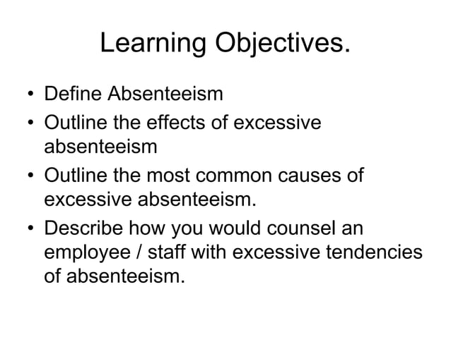 Managing Frequent Absenteeism.ppt