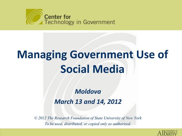 Managing government use of social media | PDF