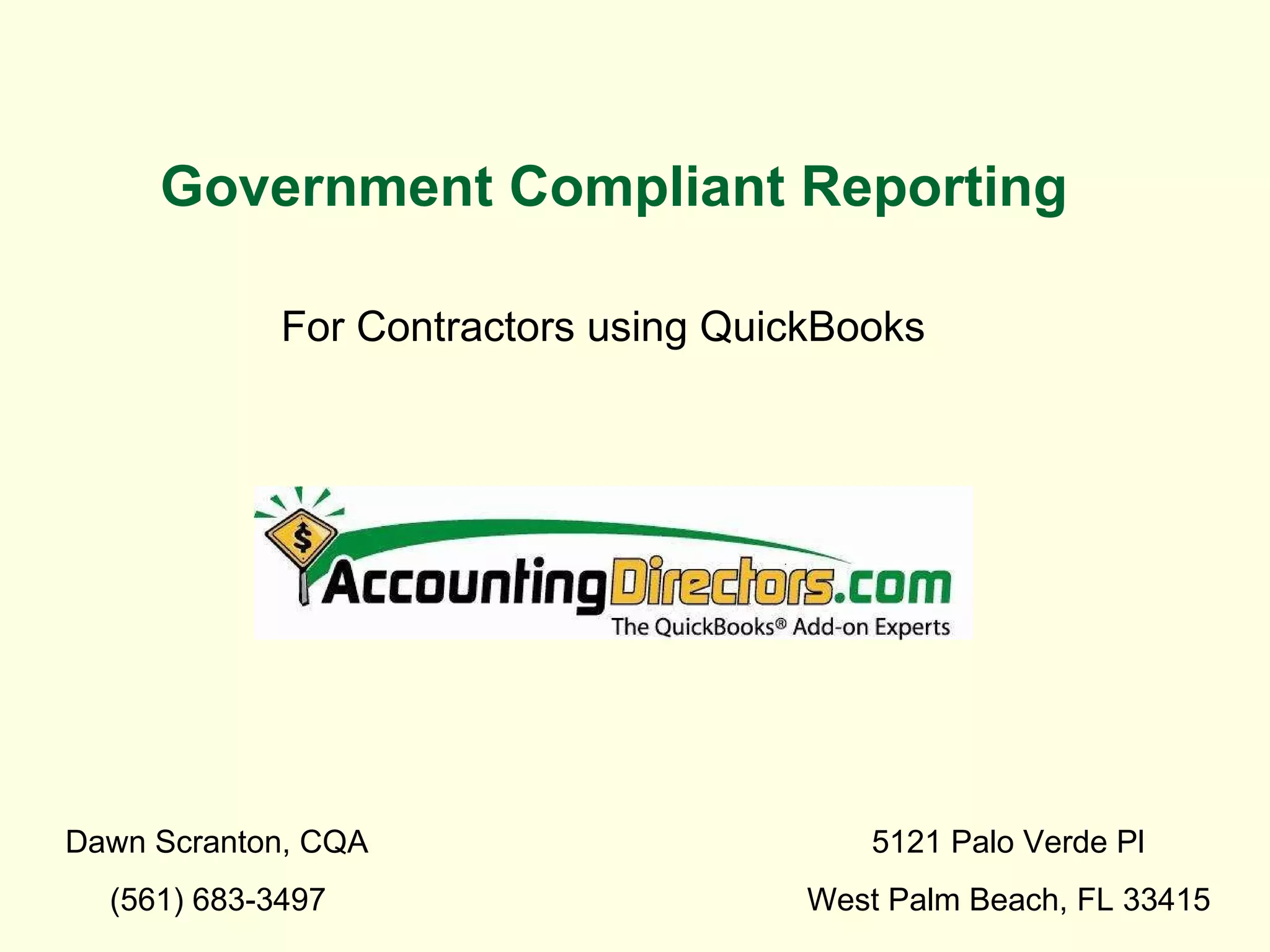 Managing Govt Contracts | PPT