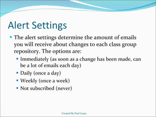 Managing groups tutorial (diigo) | PPT | Technology & Computing