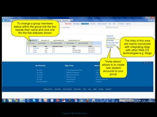 Managing groups tutorial (diigo) | PPT