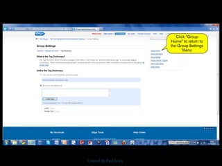 Managing groups tutorial (diigo) | PPT