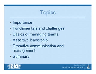 Managing High Performance Teams | PPT