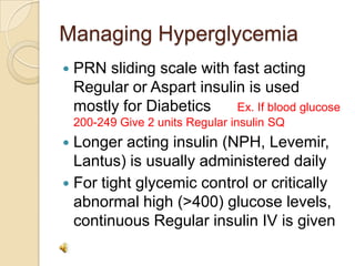 Managing Hypoglycemia & Hyperglycemia Critical Care | PPTX