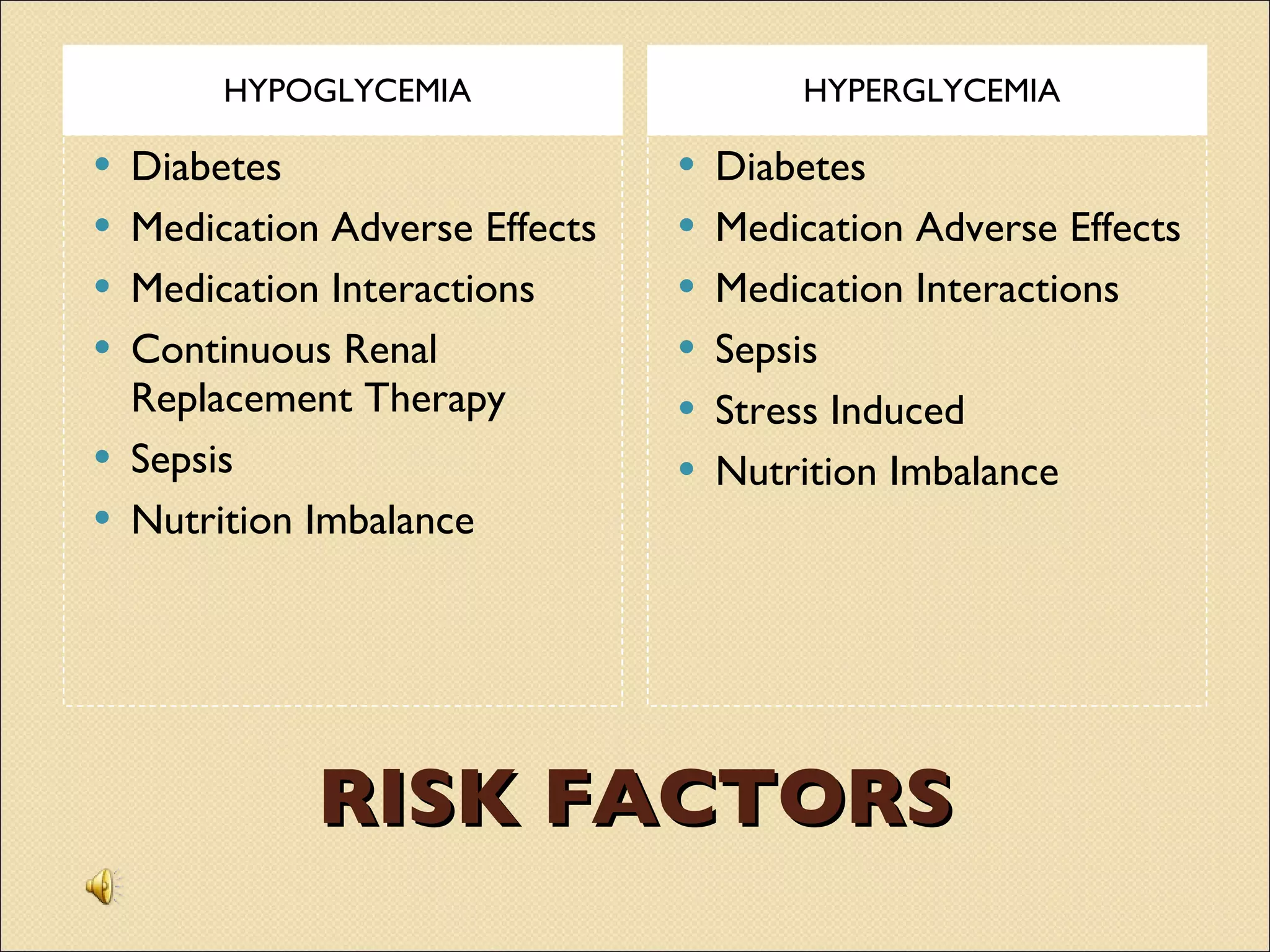 Managing Hypoglycemia & Hyperglycemia Critical Care | PPT