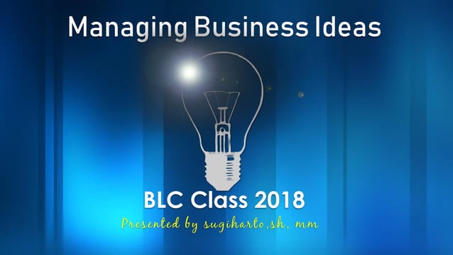 Managing ideas | PPT