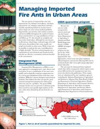 Managing Imported Fire Ants In Urban Areas | PDF | Agriculture | Industries