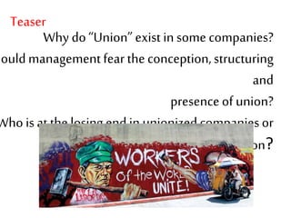 Managing in a unionized environment | PPTX